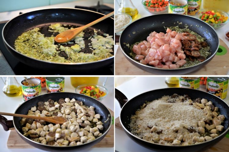 Paella cu pui si porumb - Retete culinare by Teo's Kitchen
