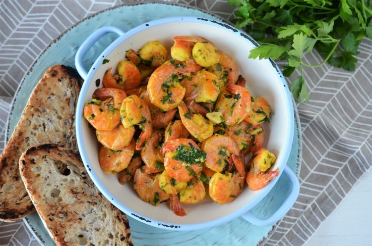 Creveti cu usturoi - Retete culinare by Teo's Kitchen