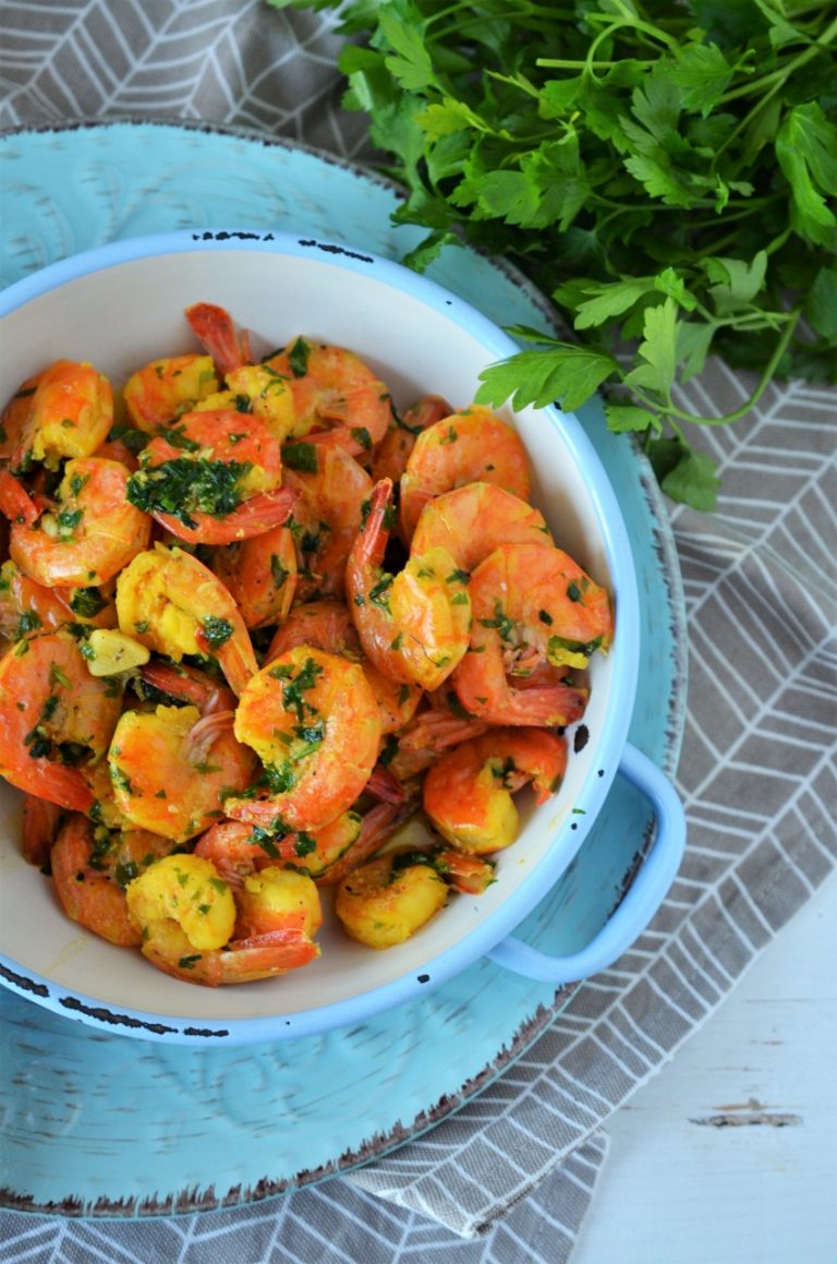 Creveti cu usturoi - Retete culinare by Teo's Kitchen