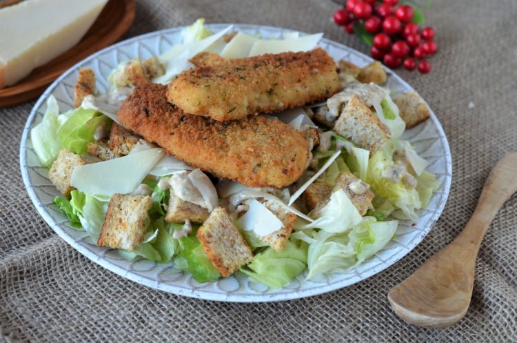 Salata Caesar cu peste - Retete culinare by Teo's Kitchen